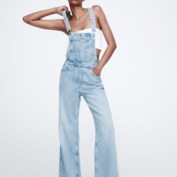 Zara | Pants & Jumpsuits | Nwt Zara Denim Overalls Xs Xl 69 | Poshmark